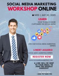 WEBINAR SOCIAL MEDIA MARKETING FLYER Template | PosterMyWall