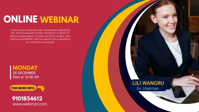 webinar template | PosterMyWall