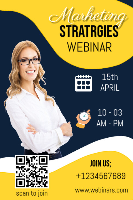 Copy of Webiner Online Business Meeting Ad | PosterMyWall