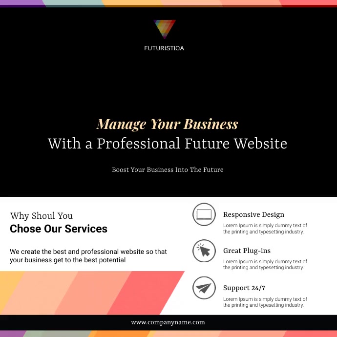 Website And Marketing Agency Poster Template | PosterMyWall