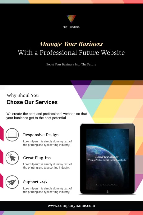 Website And Marketing Agency Poster Template | PosterMyWall