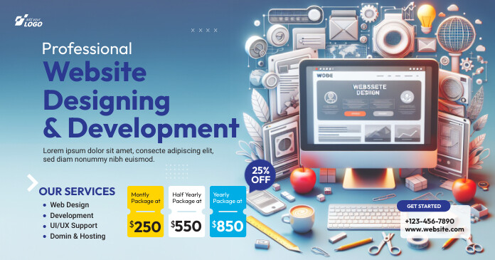 Copy of Website Design Service Ad Template | PosterMyWall