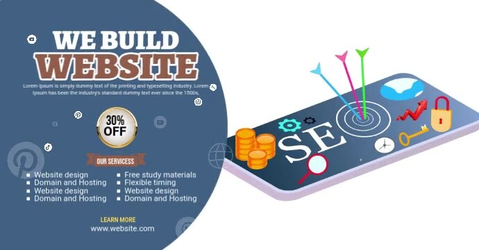 Plantilla de Website design service banner ad (1) | PosterMyWall