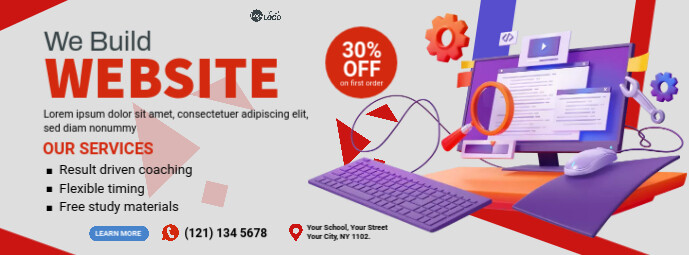 Copy of Website design service Facebook Cover | PosterMyWall