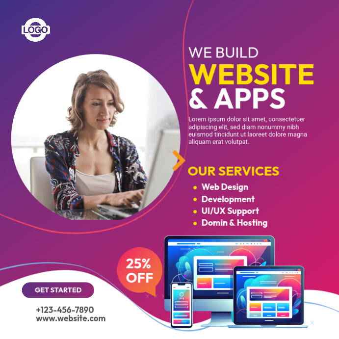 Website Design Service Instagram Post Template | PosterMyWall