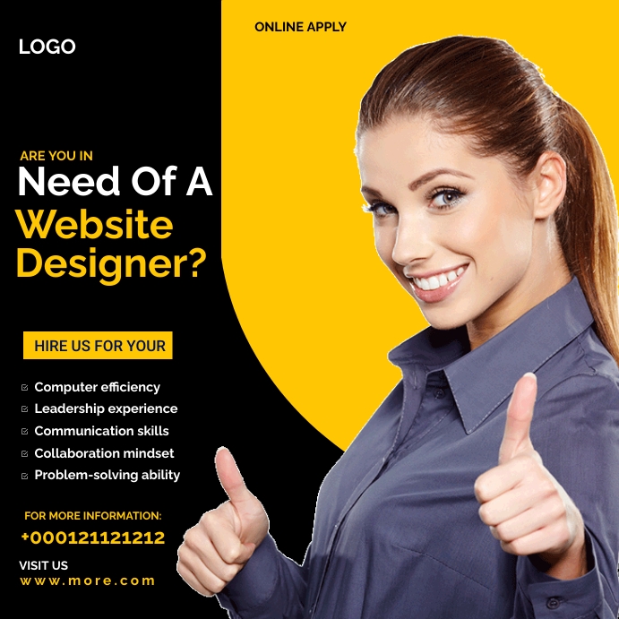 Copy of Website Designer Poster Template | PosterMyWall