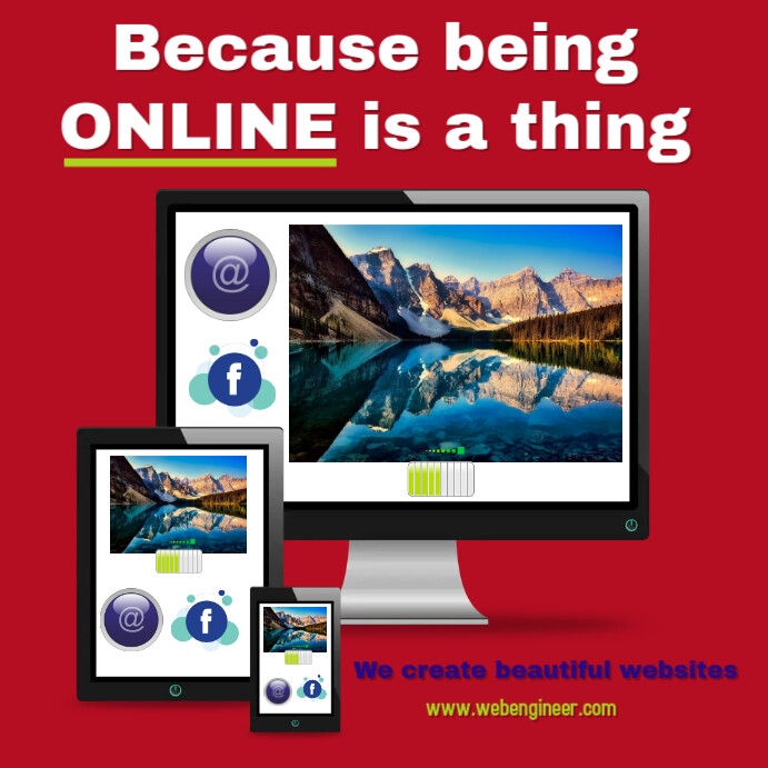 Copy of website engineer/create websites/online | PosterMyWall