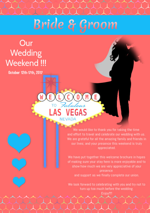 Weddign Weekend Template | PosterMyWall