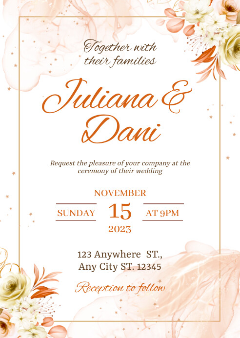 Wedding A6 Template | PosterMyWall