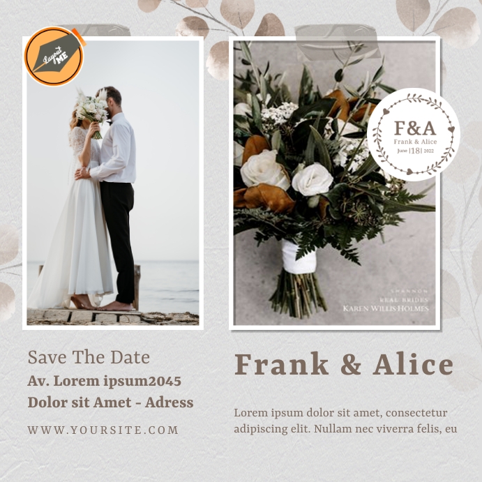 Plantilla de Wedding ADS | PosterMyWall