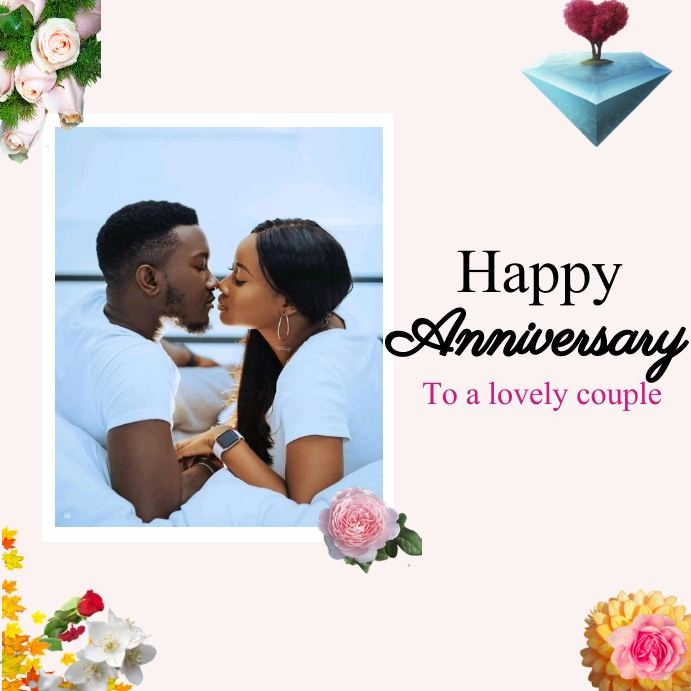 Wedding anniversary (1) Template | PosterMyWall