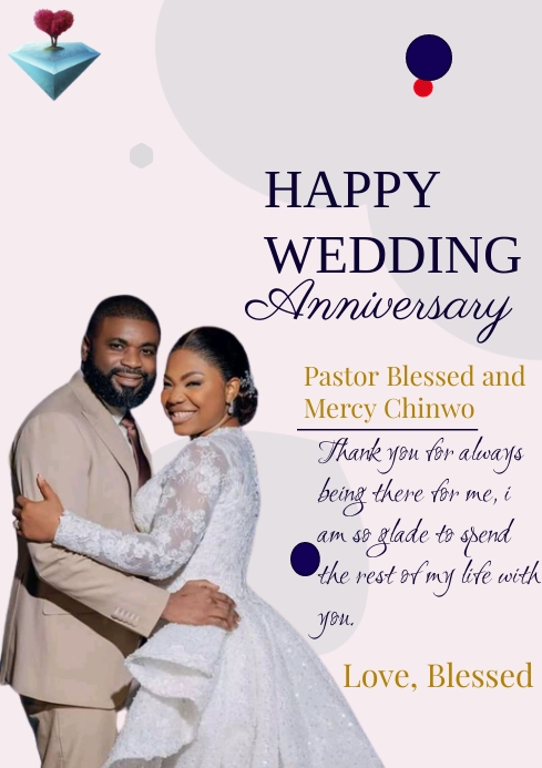 Wedding anniversary (1) Template | PosterMyWall