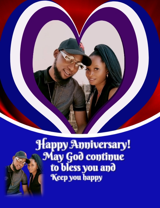 Wedding anniversary (10) Template | PosterMyWall