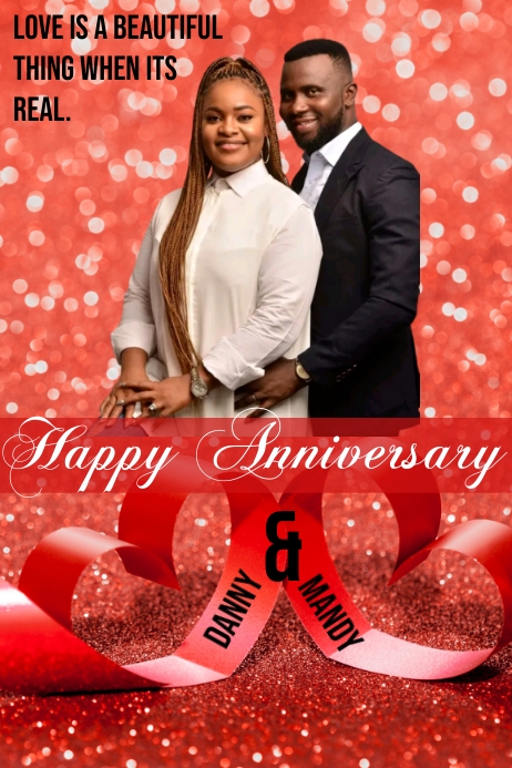 Wedding anniversary (6) Template | PosterMyWall