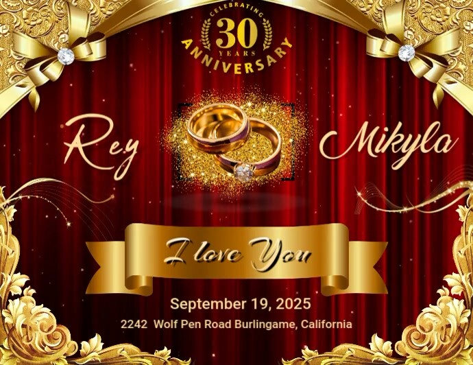 Wedding Anniversary Ads Template | PosterMyWall