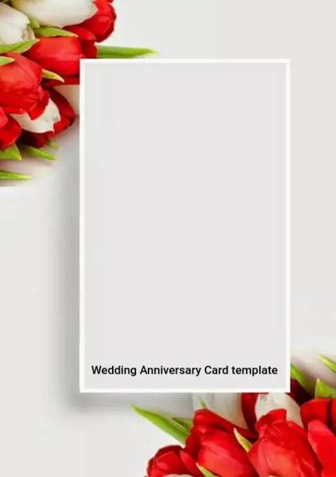 Wedding anniversary card design template | PosterMyWall