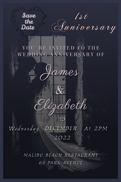 WEDDING Anniversary Template | PosterMyWall