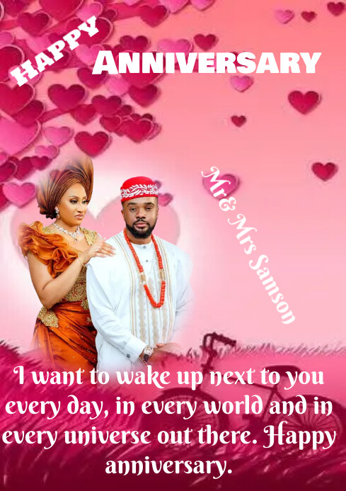 Wedding anniversary Template | PosterMyWall