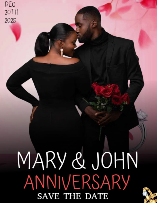 Wedding anniversary Template | PosterMyWall