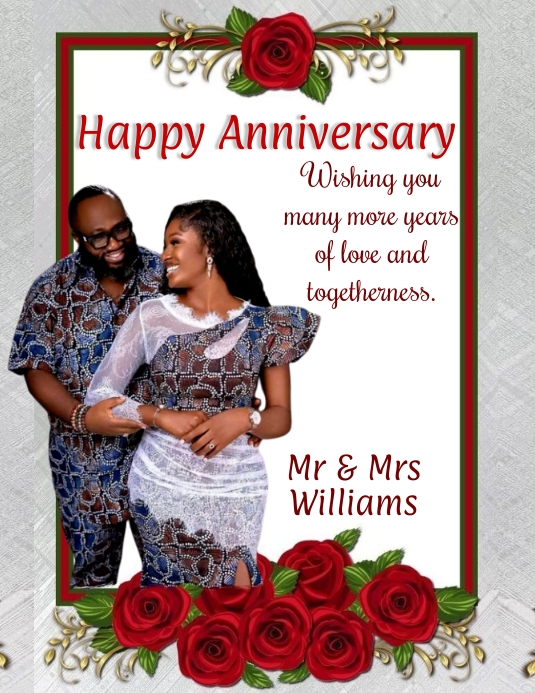 Wedding anniversary Template | PosterMyWall