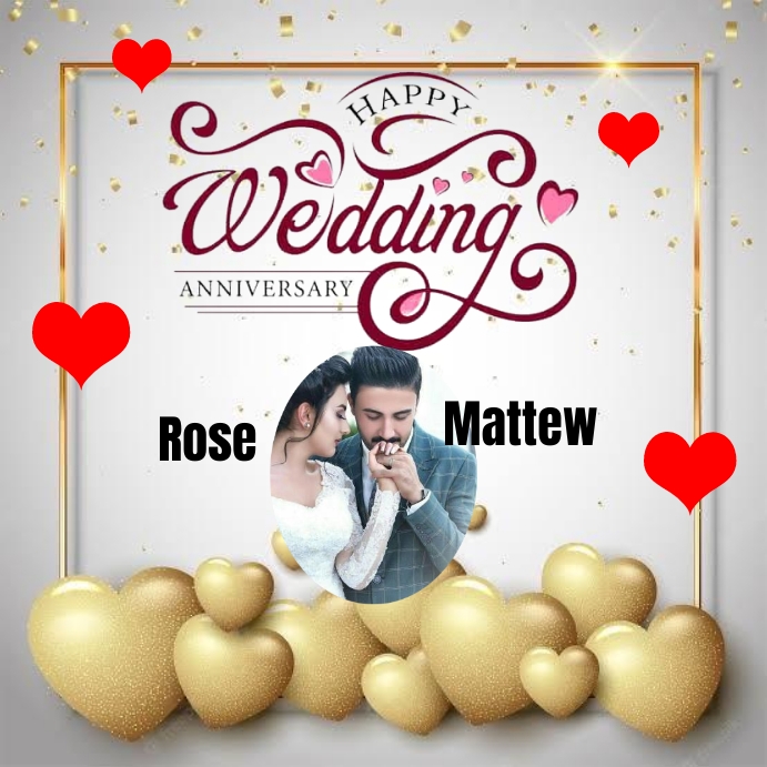 Copy of Wedding anniversary | PosterMyWall