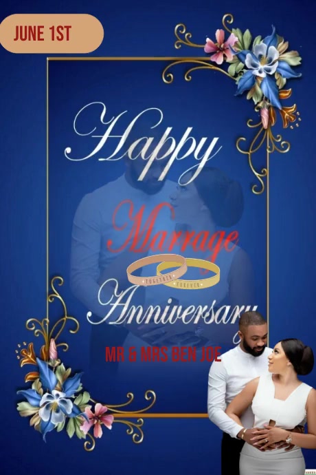 Wedding/anniversary Template | PosterMyWall
