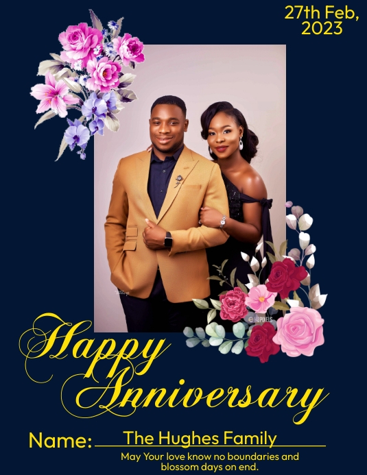 wedding anniversary Template | PosterMyWall