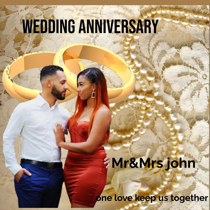 Wedding/anniversary Template | PosterMyWall