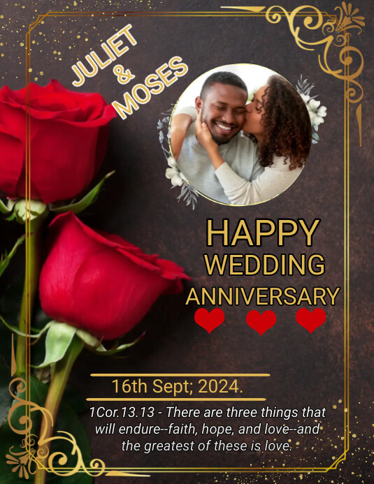 WEDDING ANNIVERSARY Template | PosterMyWall