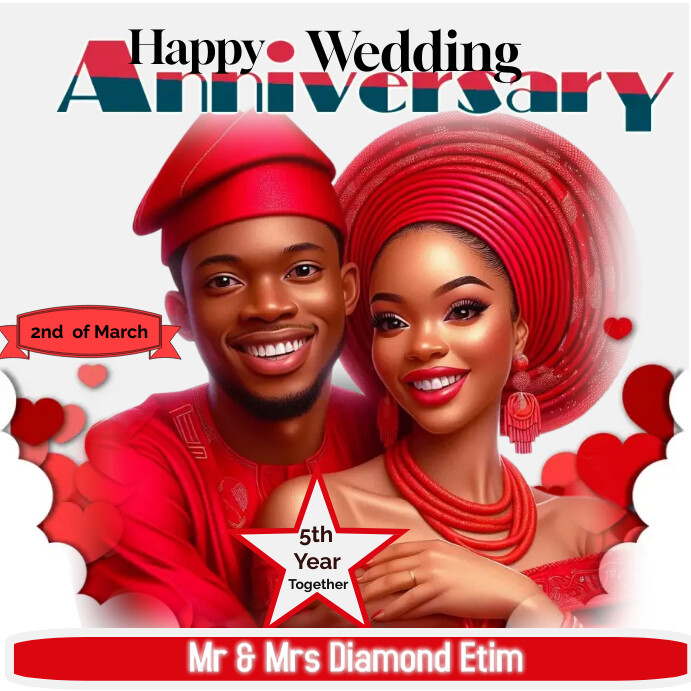 Copy of wedding Anniversary | PosterMyWall