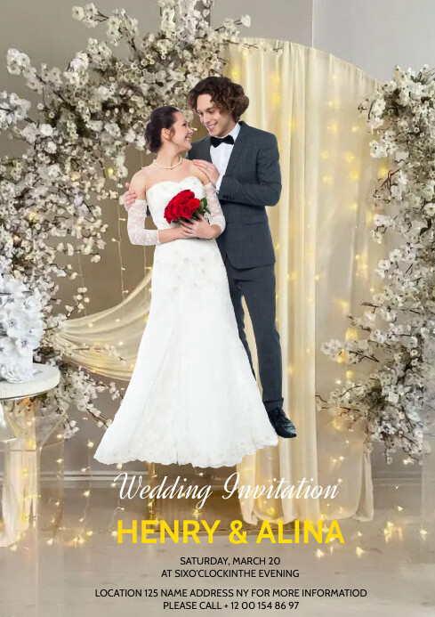 Plantilla de Wedding Anniversary | PosterMyWall