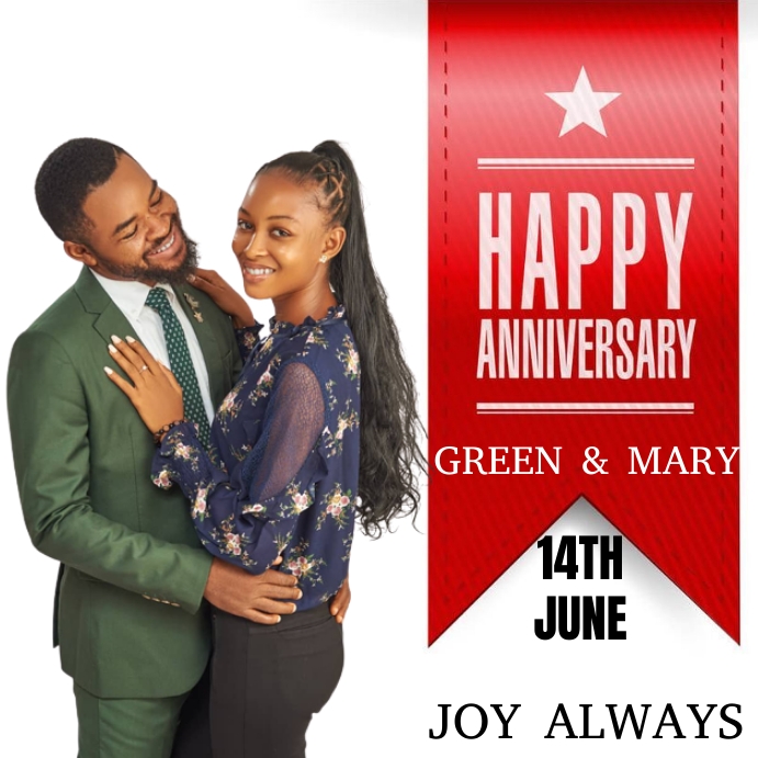 Wedding anniversary Template | PosterMyWall