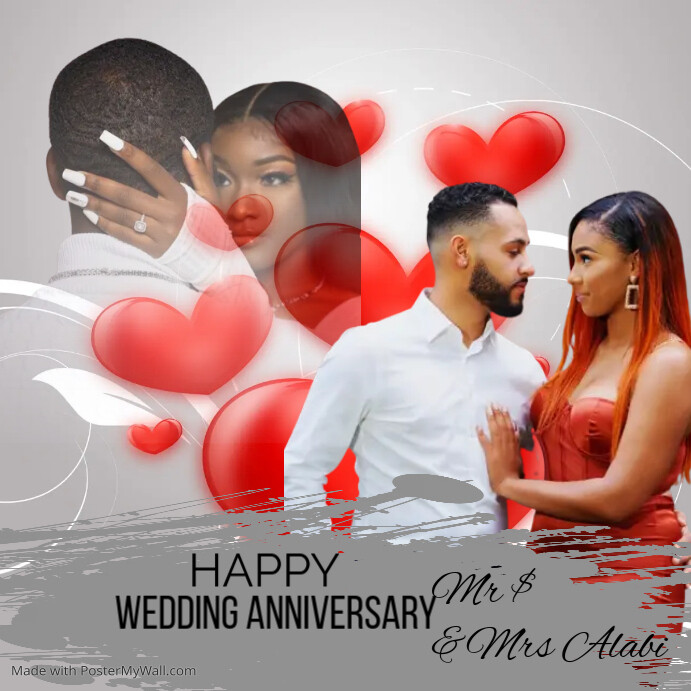 Wedding/anniversary Template | PosterMyWall