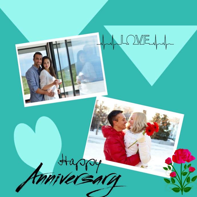 Wedding anniversary Template | PosterMyWall