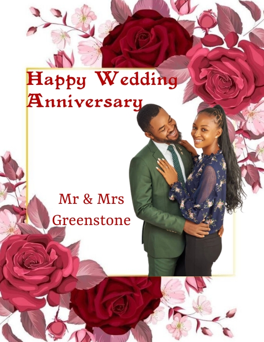 Wedding anniversary Template | PosterMyWall