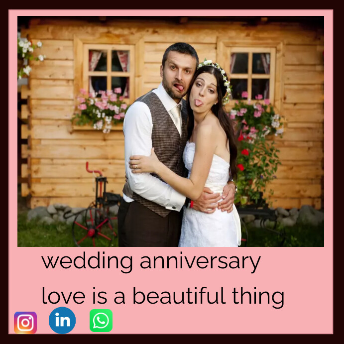 Wedding anniversary Template | PosterMyWall