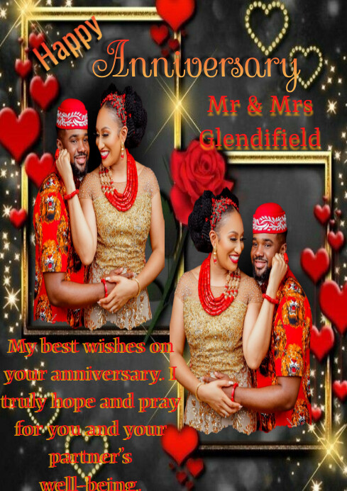 Wedding anniversary flier Template | PosterMyWall