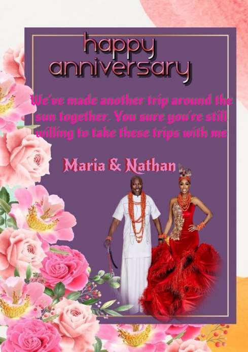 Wedding anniversary flier Template | PosterMyWall
