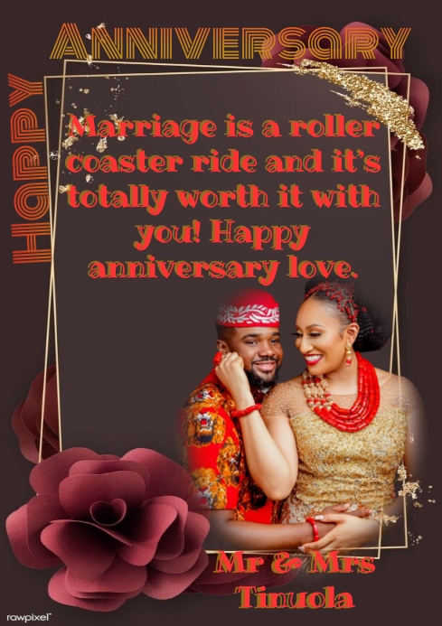 Wedding anniversary flier Template | PosterMyWall