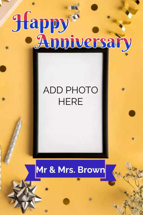 Wedding Anniversary Poster Template | PosterMyWall