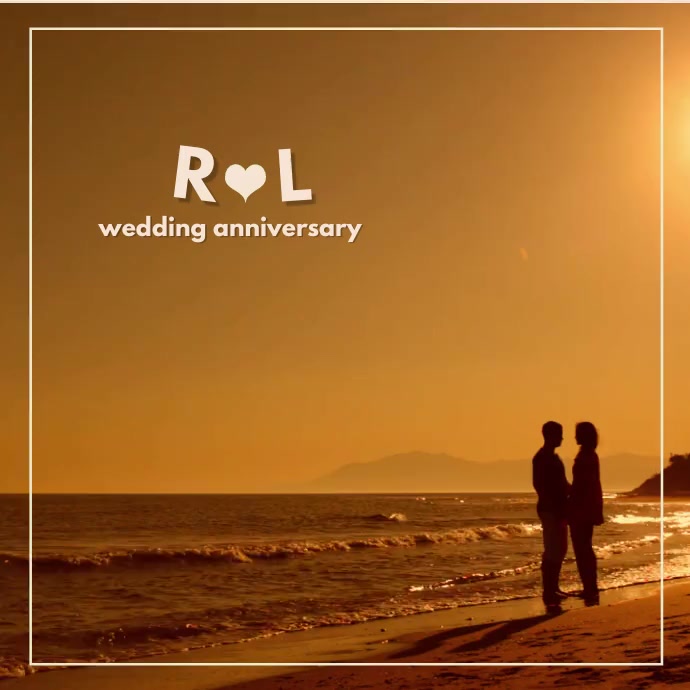 Wedding Anniversary Video Template | PosterMyWall