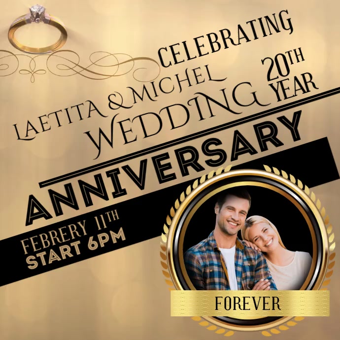 WEDDING ANNIVERSARY VIDEO TEMPLATE | PosterMyWall