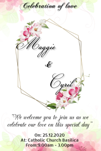 Wedding Card Poster Template | PosterMyWall