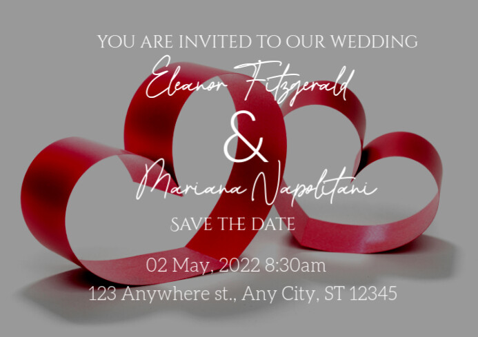 wedding announcement digital wedding card Template | PosterMyWall