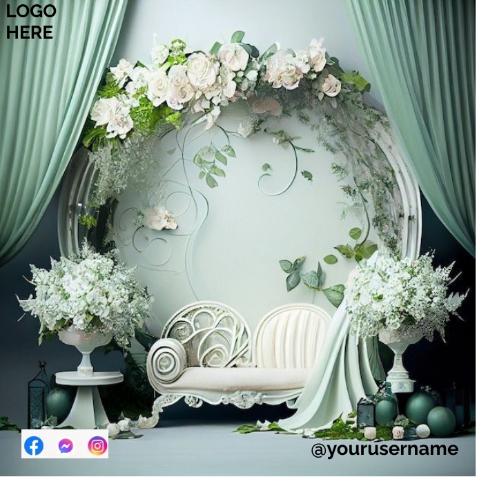 Шаблон Wedding background flyer | PosterMyWall