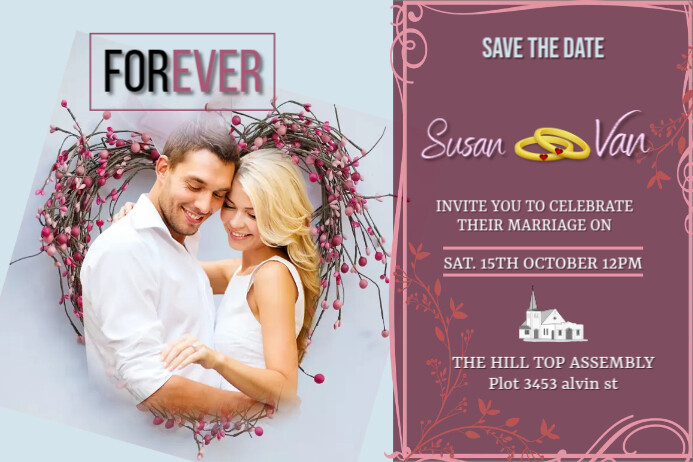 Wedding Banner Template | PosterMyWall