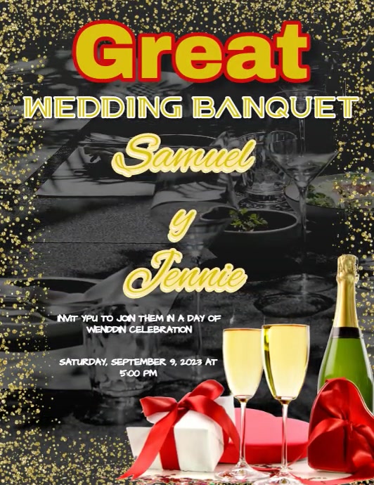 Copy of wedding banquet | PosterMyWall