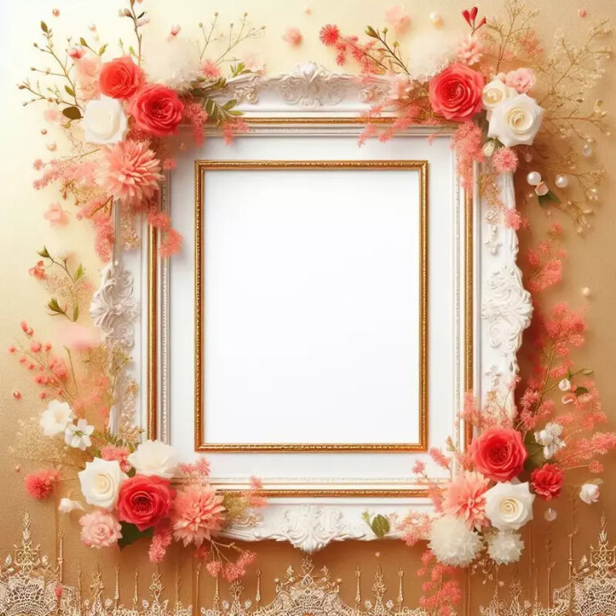 Wedding blank frame Template | PosterMyWall