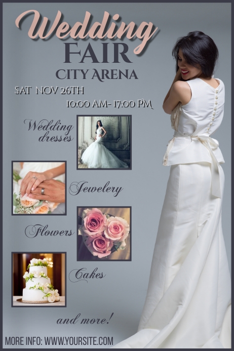 Copy of Wedding Bridal Fair Show Expo Poster | PosterMyWall