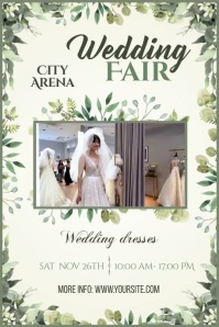 Wedding Bridal Fair Show Expo Poster Template | PosterMyWall
